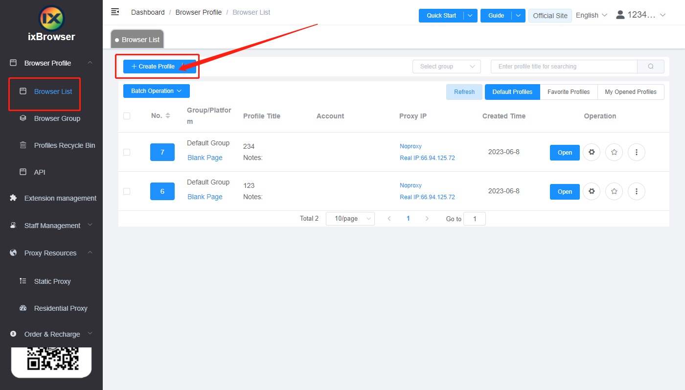 ixBrowser - Forever free anti-detect browser