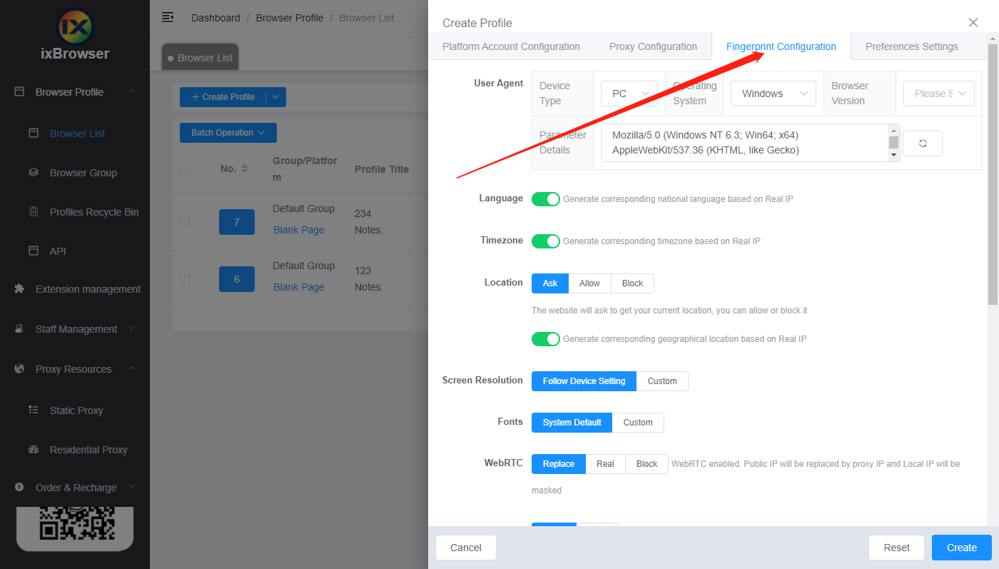 ixBrowser - Forever free anti-detect browser